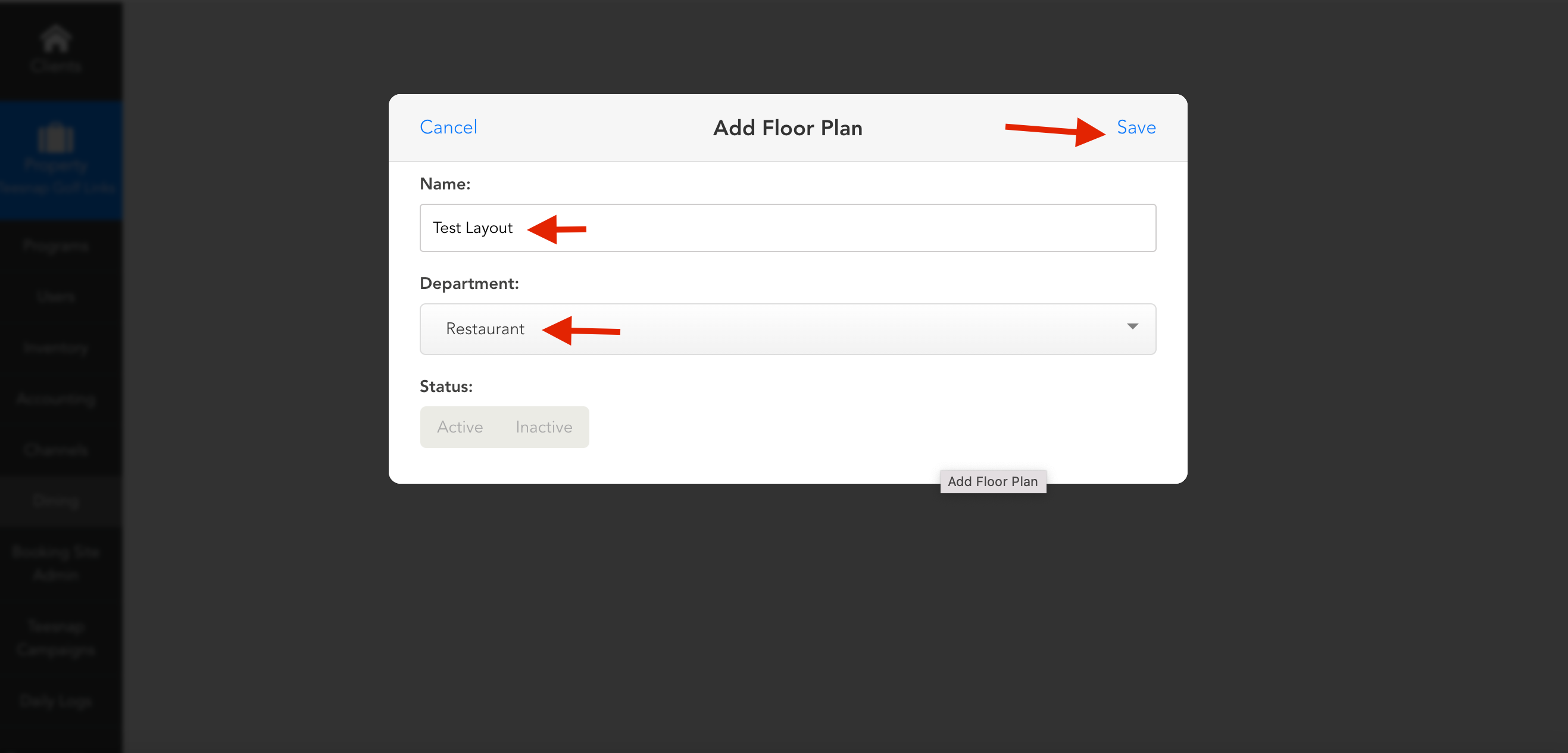 How to add a Floor Plan/Table Layout